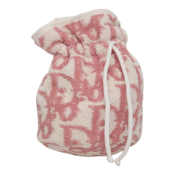 Dior | Bags | Christian Dior Pile Trotter Hand Bag Pink White Auth 1808 ...